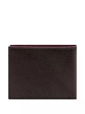 Orciani Grainy Leather Bifold Wallet