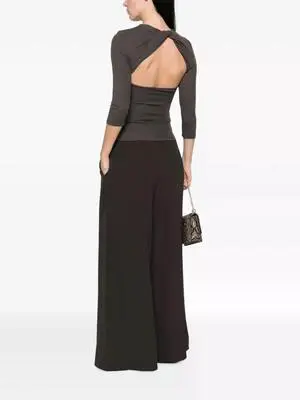 Imperial Twist Detail Open-back Top