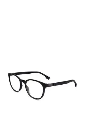 BOSS Round Frame Eyeglasses - Black