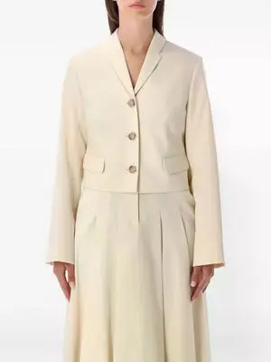 BY MALENE BIRGER Harriet Cropped Single-breasted Blazer