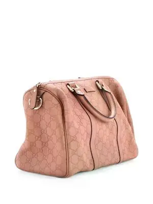 Gucci Joy Boston Bag Ssima Leather Medium Handbag