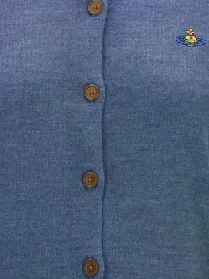 VIVIENNE WESTWOOD Orb Embroidered Cardigan - Blue