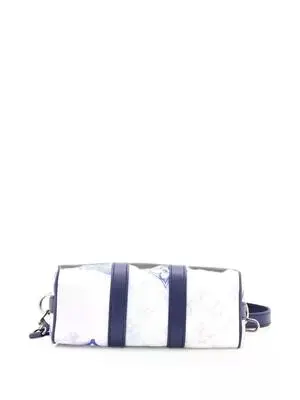 LOUIS VUITTON Keepall Bandouliere Bag Limited Edition Monogram Watercolor Canvas Xs Crossbody Bag - Blue