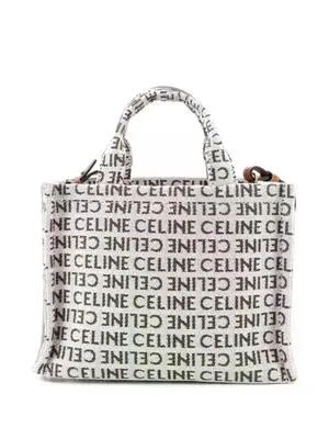 Celine Cabas Thais Printed Canvas Small Tote Bag