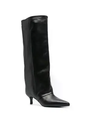GISEL B Matilda Nappa Leather Boots - Black