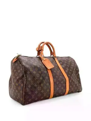 LOUIS VUITTON Monogram Canvas Keepall 50 Travel Bag