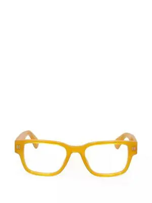 Off-White Rectangle-frame Optical Glasses - Yellow