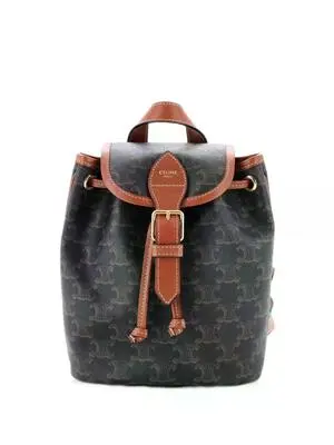 Celine Folco Triomphe Coated Canvas Mini Backpack