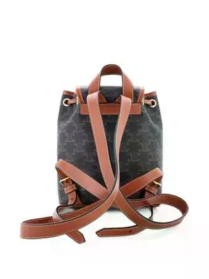 Celine Folco Triomphe Coated Canvas Mini Backpack