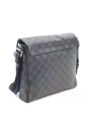 LOUIS VUITTON Damier Graphite District Shoulder Bag - Grey