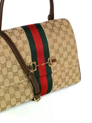 Gucci Medium Paparazzo Top Handle Bag With Web Detailing