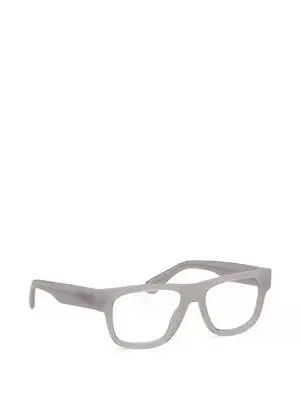 Off-White Polished-finish Rectangle-frame Glasses