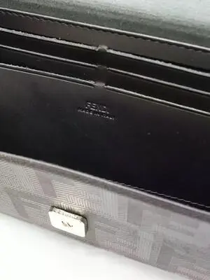 Fendi Soft Trunk Zucca Clutch Bag