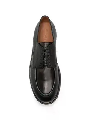 PANTANETTI Grained Leather Lace-up Shoes