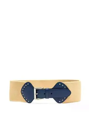 Prada Leather-trimmed Belt - Neutrals