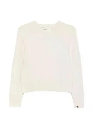 Extreme Cashmere Cashmere Crew Neck Long Sleeve Sweater - Neutrals