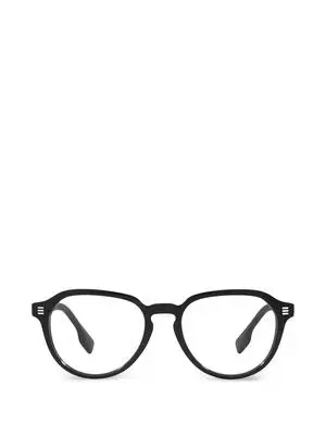 Burberry Archie Round Frame Eyeglasses - Black