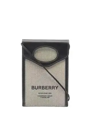 Burberry 2010s Logo-print Phone Case - Grey