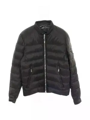 Prada Quilted High Neck Zip Jacket - Black