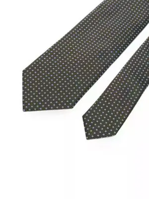 Zegna Geometric-pattern Silk Tie