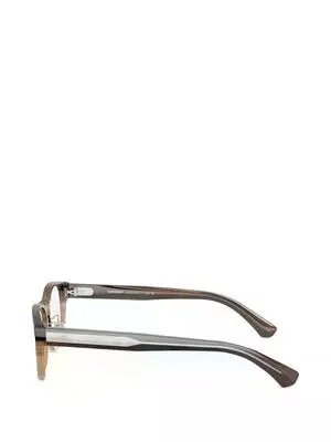 Burberry Striped Rectangle-frame Glasses