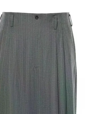 HED MAYNER Pinstripe-pattern Pleated Trousers