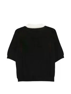 CORDERA Colorblock Perforated-detail Polo Top