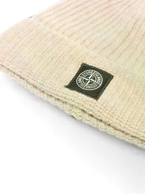 Stone Island Logo-patch Beanie Hat