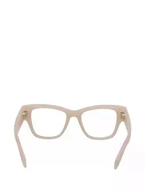 Off-White Logo-plaque Cat-eye Glasses - Neutrals