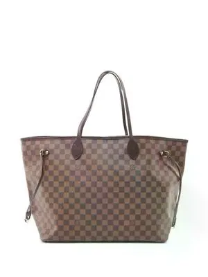 LOUIS VUITTON Gm Damier Ebene Neverfull Tote Bag