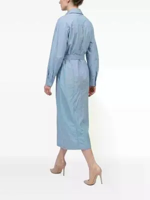 Brunello Cucinelli Belted Zip-up Midi Dress
