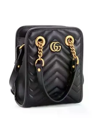 Gucci Gg Marmont Matelassé Leather Mini Crossbody Bag