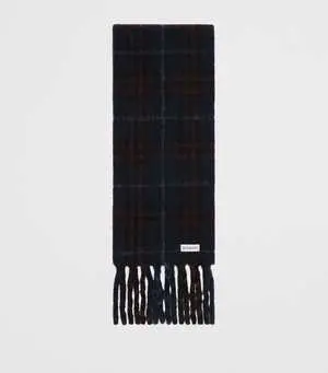 Burberry Wool-blend Narrow Check Scarf