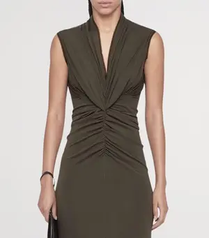 ALLSAINTS Dariya Ruched Maxi Dress
