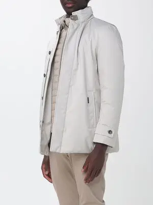 MOORER Stand Collar Jacket - Ecru