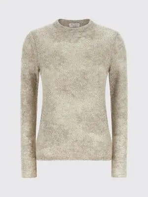 Brunello Cucinelli Embellished Knit Jumper - Beige