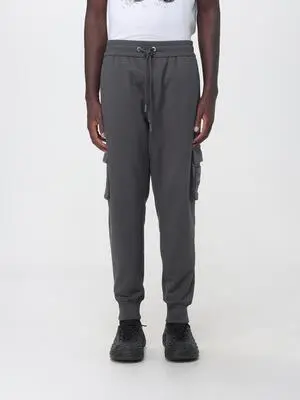 Moose Knuckles Cotton Cargo Jogging Pants With Drawstring - Grey