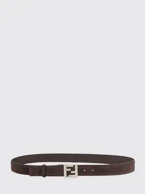 Fendi Ff Buckle Belt - Coffee