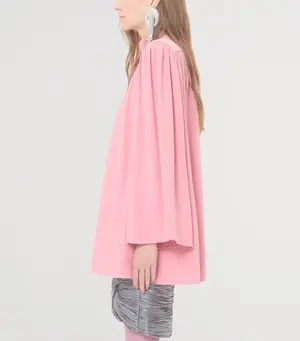 Valentino Garavani Silk Cady Couture Pleated Blouse