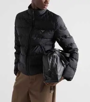 Prada Re-nylon Puffer Jacket - Black