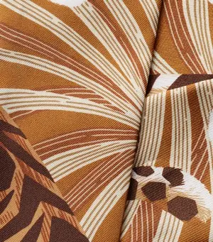 Cartier Silk Panthère And Tigre Scarf