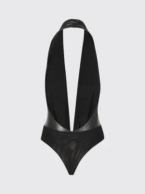 Andamane Halter Neck Bodysuit - Black