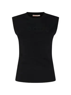 Marni Cotton Cut-out Detail Tank Top