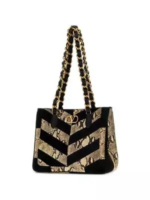 Valentino Garavani Chevron Pattern Tote Bag