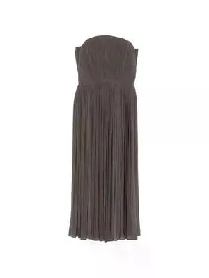 Magda Butrym Strapless Midi Dress - Grey
