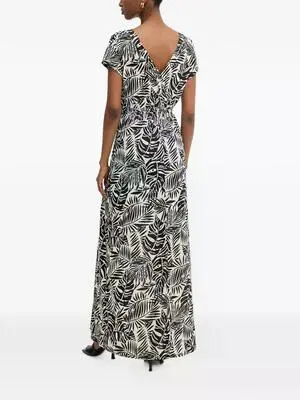 MORGAN Leaf Print Maxi Dress