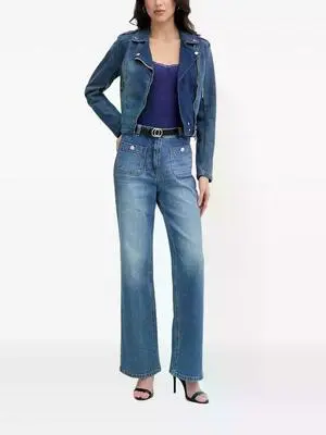 MORGAN Button-pocket Wide-leg Jeans