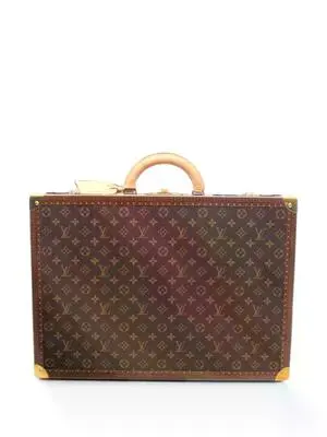 LOUIS VUITTON 1920 55 Alzer Monogram Trunk Bag Case - Brown