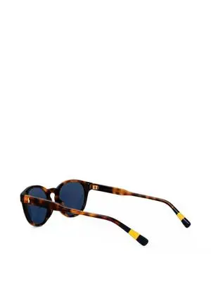 Polo Ralph Lauren Tortoiseshell-effect Round-frame Sunglasses - Brown