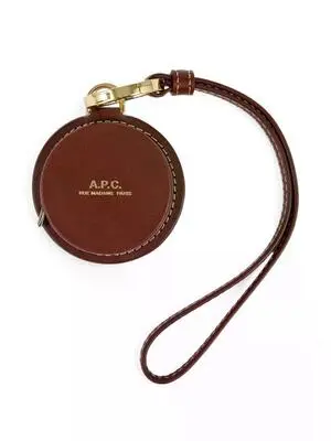 A.p.c. Ruban Leather Tape-measure Charm - Brown